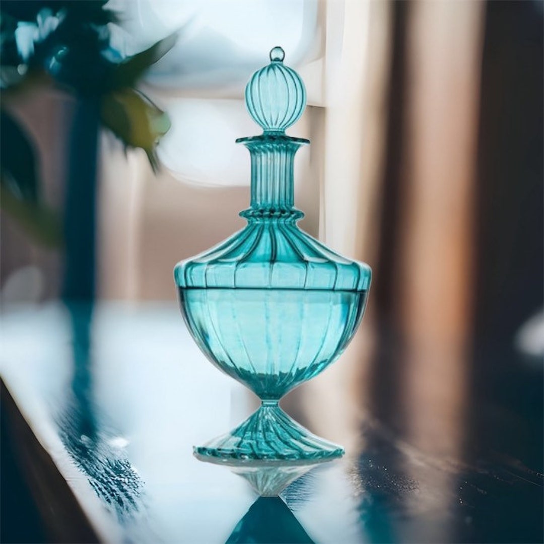 Perfume Decanter Bottle Fragrance Handmade Blown Glass Perfume Bottle ...
