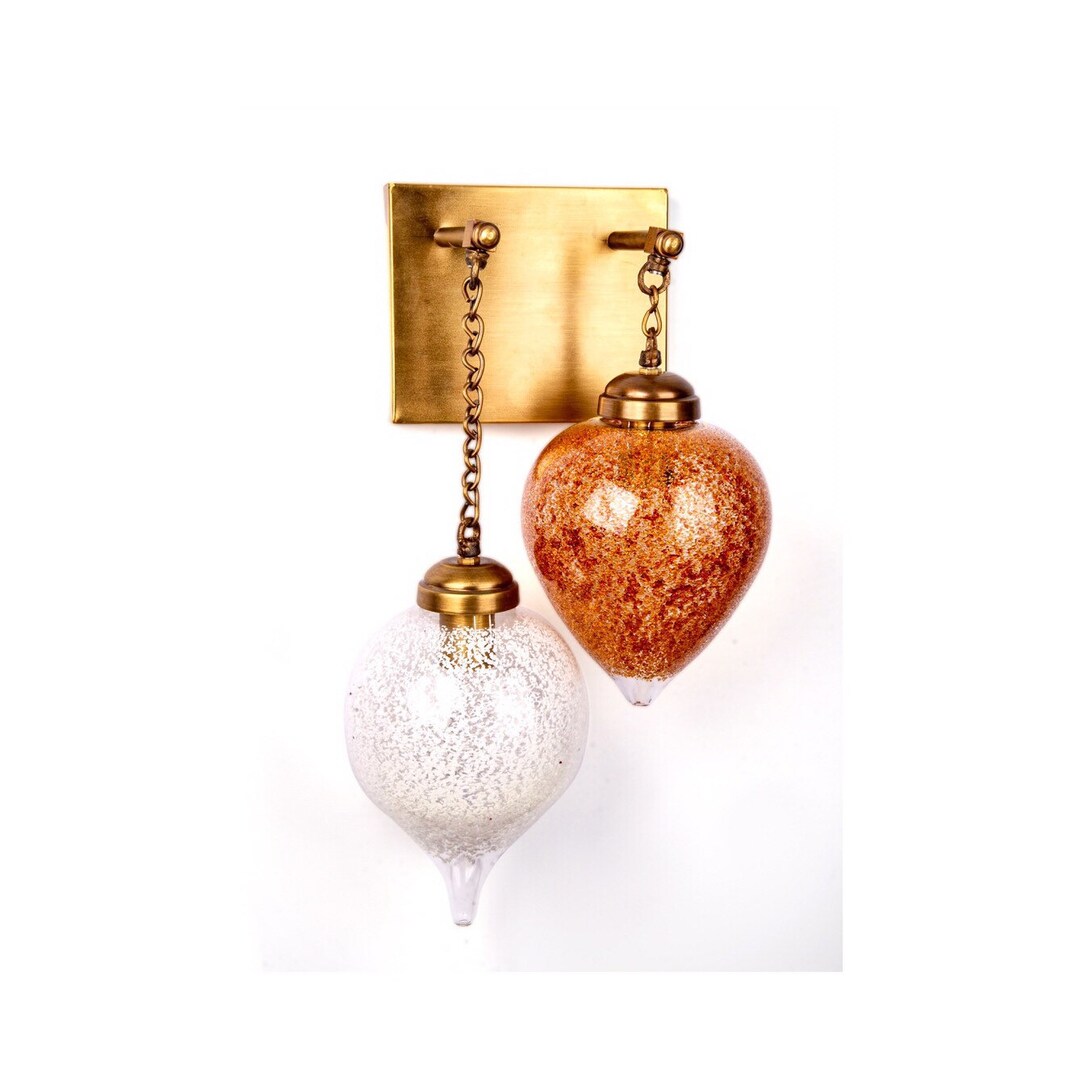 Frosted Double Glass Wall Hanging Lights Night Light for - Etsy