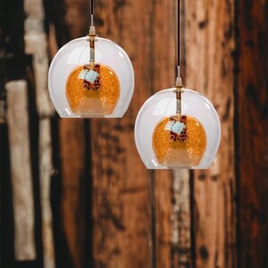 Pendant Lights Modern Fall Decor, Blown Glass Pendant, Pendant Light ...
