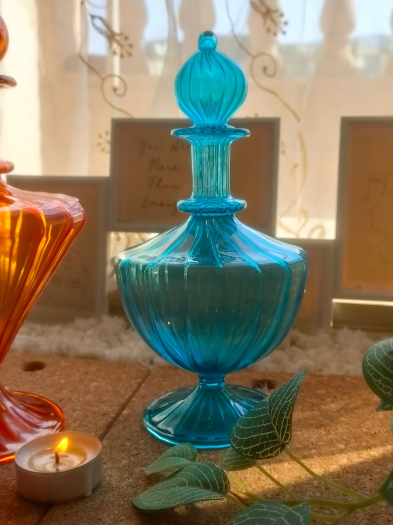 Perfume Decanter Bottle Fragrance Handmade Blown Glass Perfume - Etsy