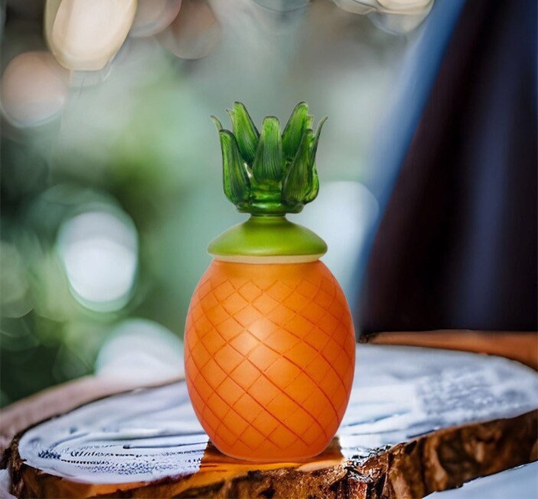 Pineapple Shaped Art Deco Vase , Hand Blown Glassware , Blown Glass ...