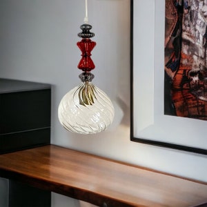 Kitchen Island Ceiling Light - Blown Glass Pendant Light - Pendant ...