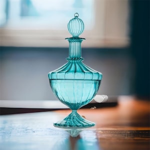 Perfume Decanter Bottle Fragrance Handmade Blown Glass Perfume Bottle ...