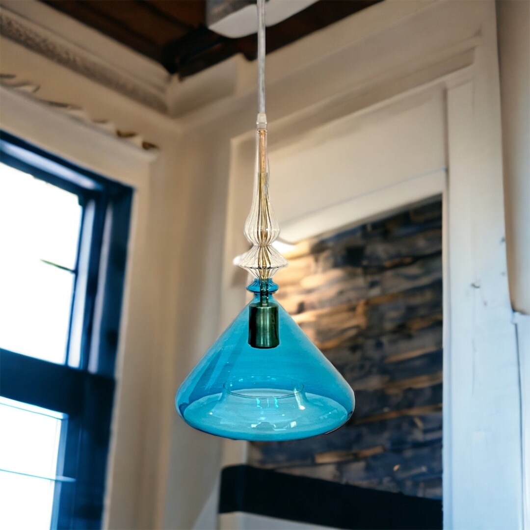 Blown Glass Light Pendant for Kitchen Decor Glass Blown Pendant Custom ...