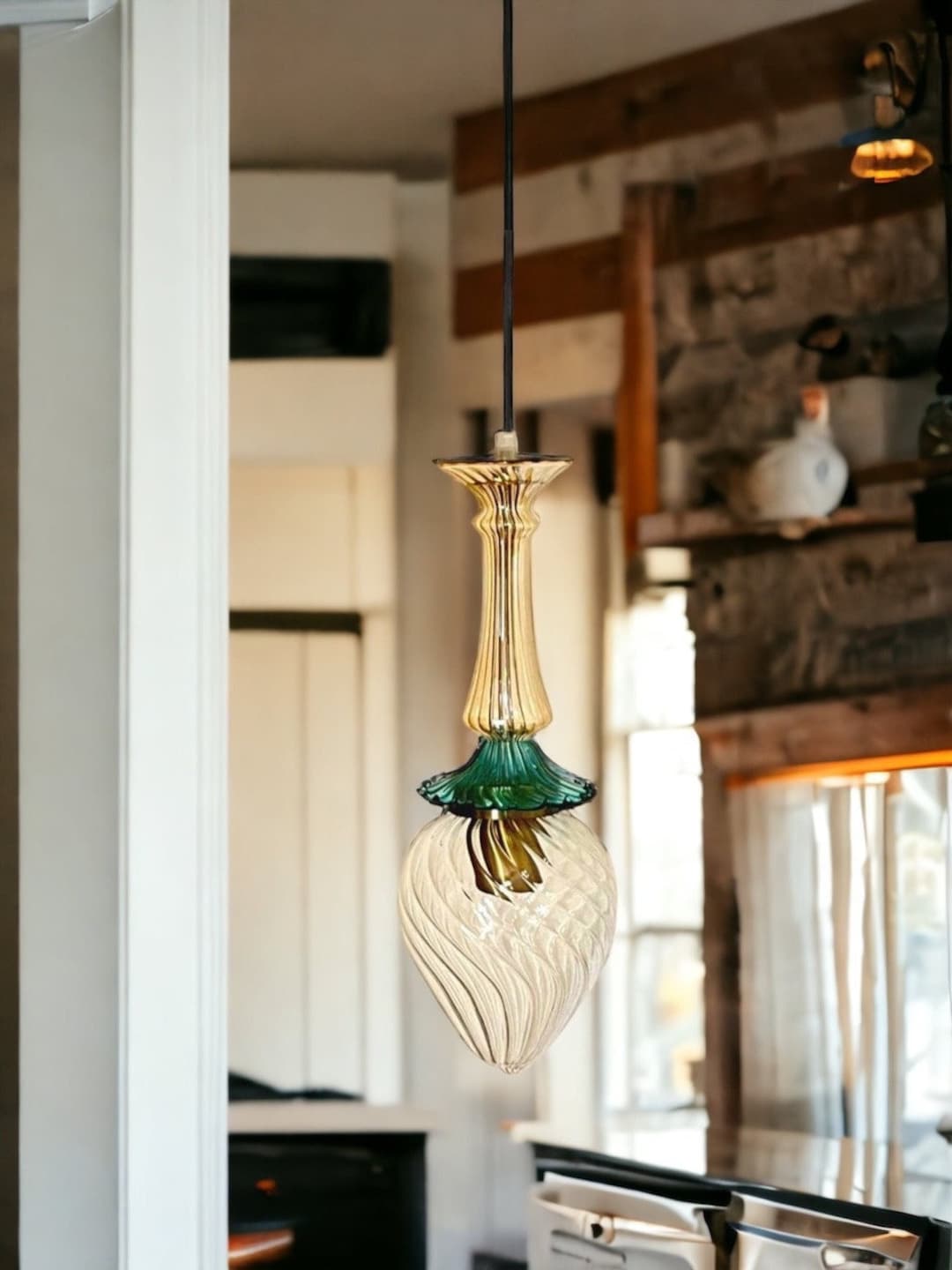 Blown Glass Light Pendant for Kitchen Decor Glass Blown Pendant Custom ...