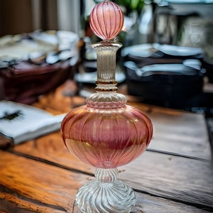 Giant Decanter Art Glass With Giant Stopper - Large Decanter - Custom ...