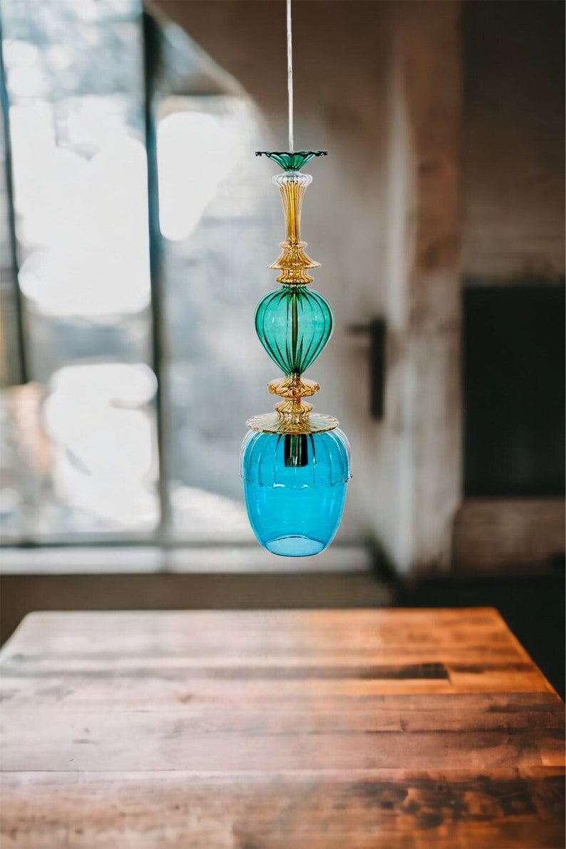 Ceiling Light Glass Pendant Light Modern Large Glass - Etsy