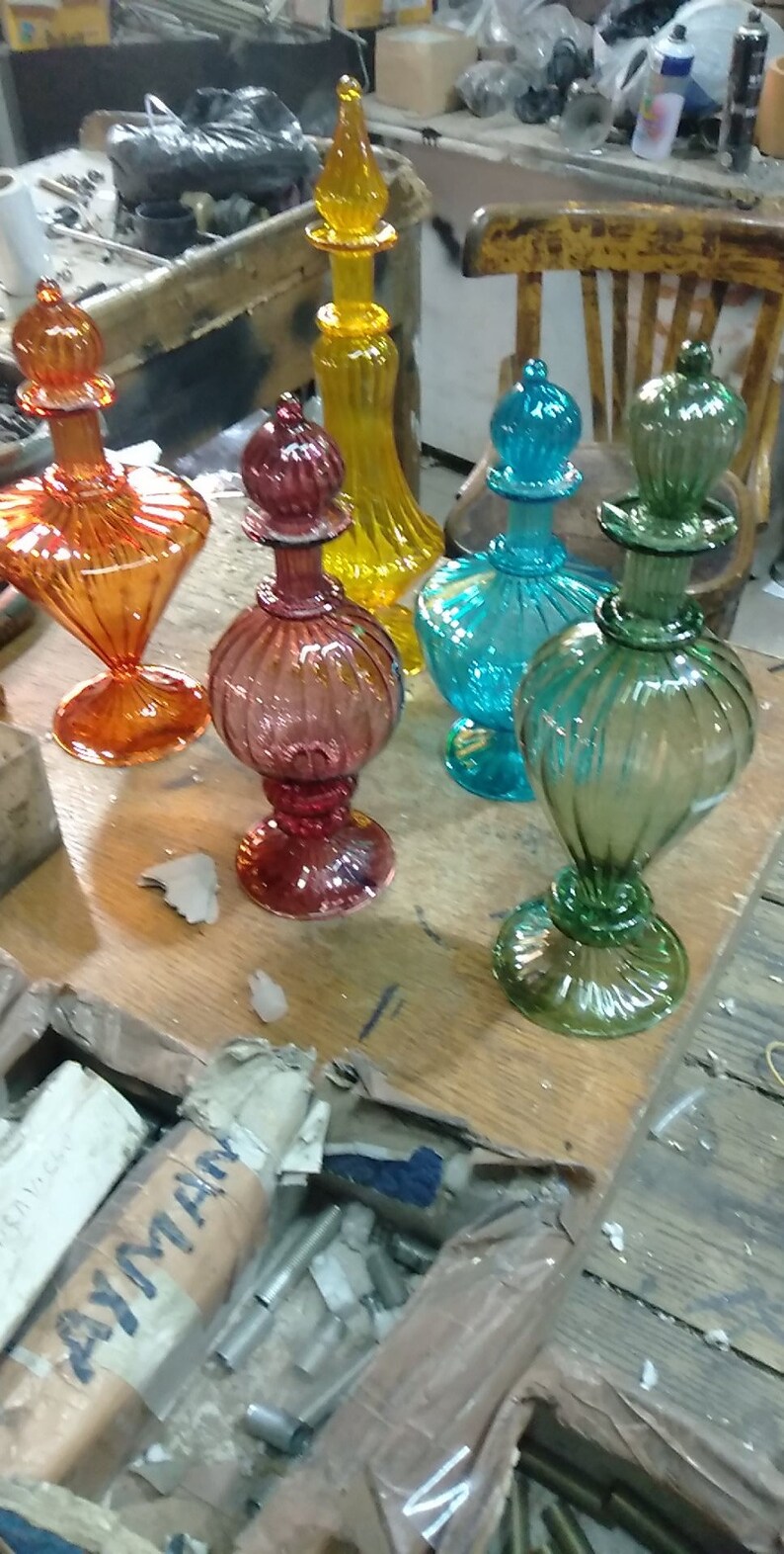 Perfume Decanter Bottle Fragrance Handmade Blown Glass Perfume - Etsy