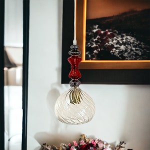 Kitchen Island Ceiling Light - Blown Glass Pendant Light - Pendant ...