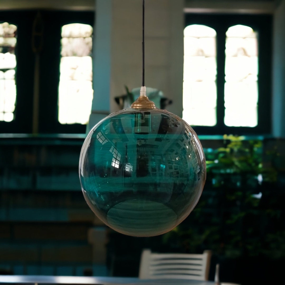 Blown Glass Light Pendant for Kitchen Decor - Glass Blown Pendant ...