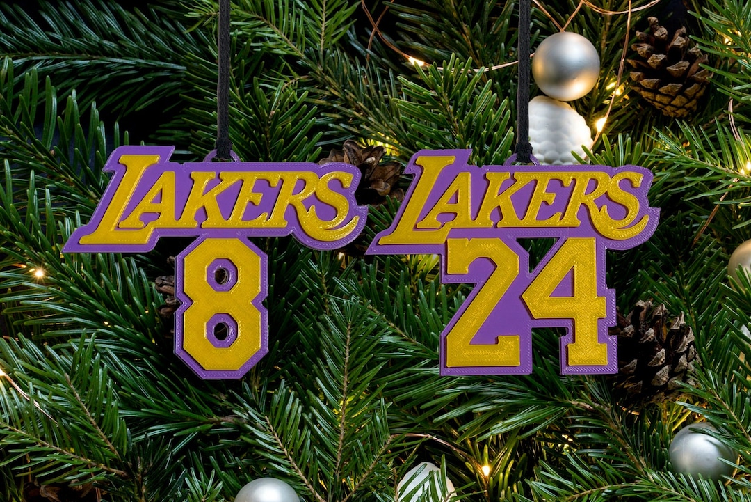Los Angeles Lakers #8 & #24 Christmas Ornaments - Etsy