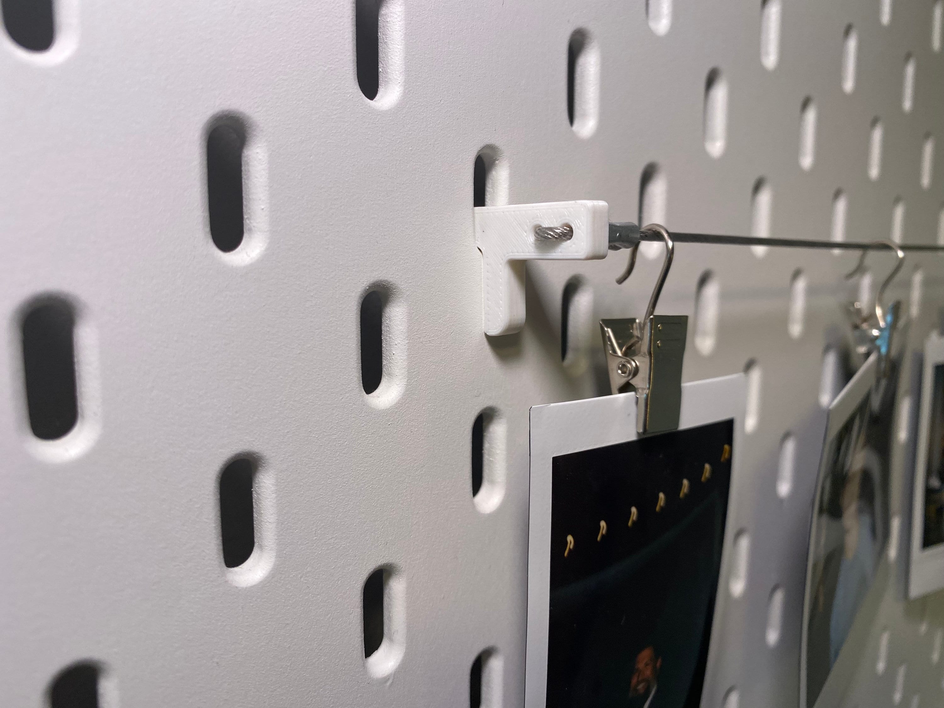 Photo Line for Ikea Skadis Pegboard - Photo Clips Included! - Etsy