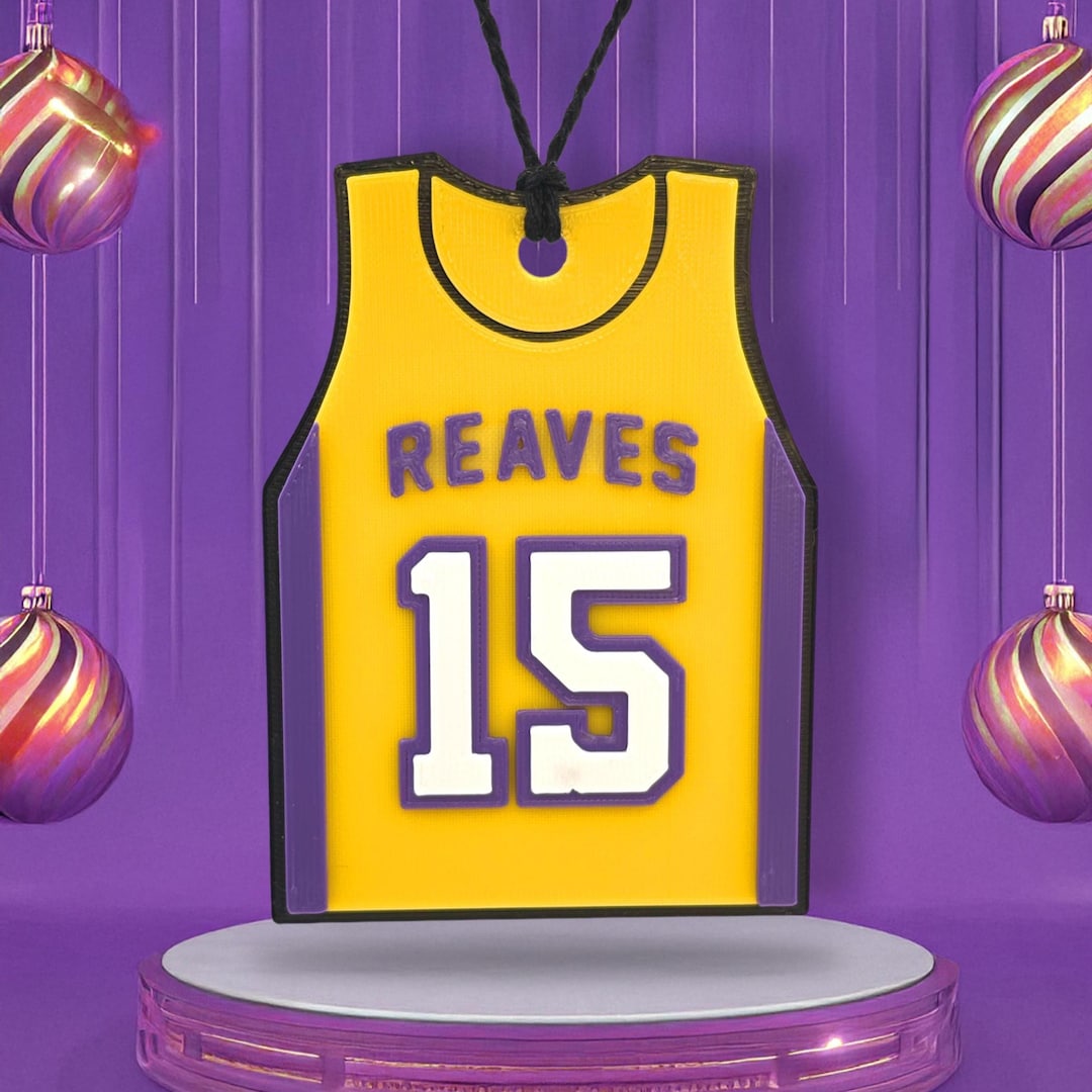 Austin Reaves Lakers Jersey Ornament – 3D Printed NBA Christmas Decor ...