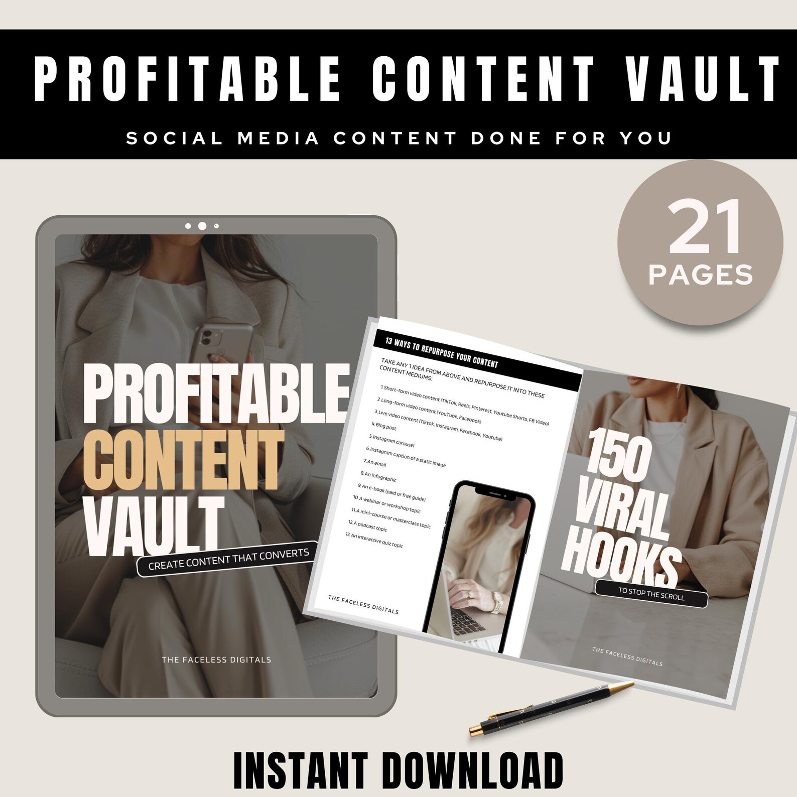Social Media Content Vault Guide Master Resell Rights and Private Label ...