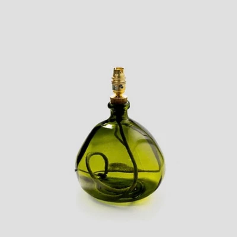 Glass Table Lamp Etsy 8537