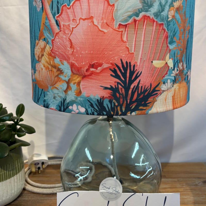 Coastal Coral Lamp - Etsy UK