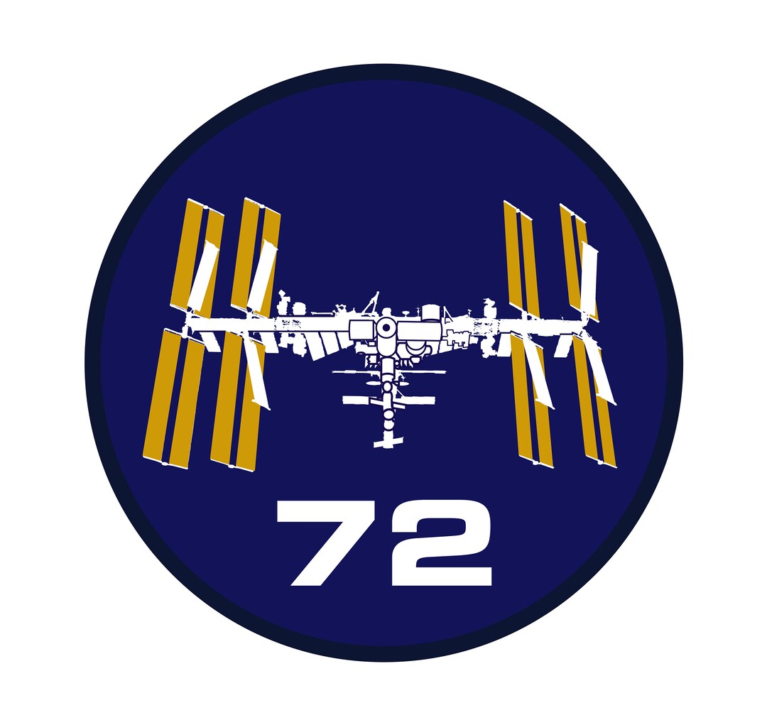 ISS Expedition 72 Logo Vinyl Sticker Round 3 Inch Diameter - Etsy