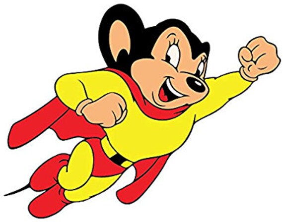 Mighty Mouse Vinyl Sticker 3in. X 2.3in. - Etsy
