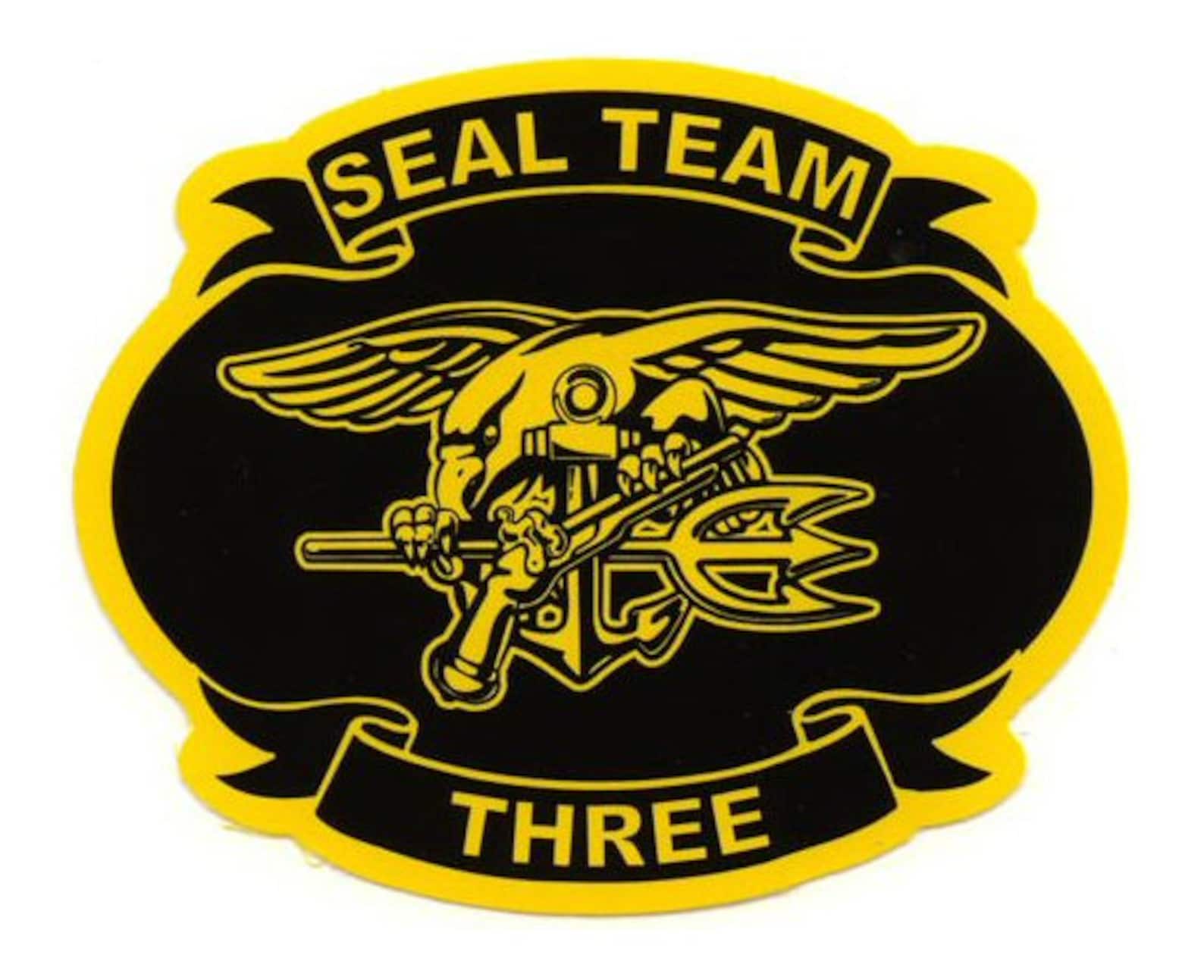 US Navy Seal Team 3 Vinyl Sticker- Oval 2.5 X 3 Inch - Etsy