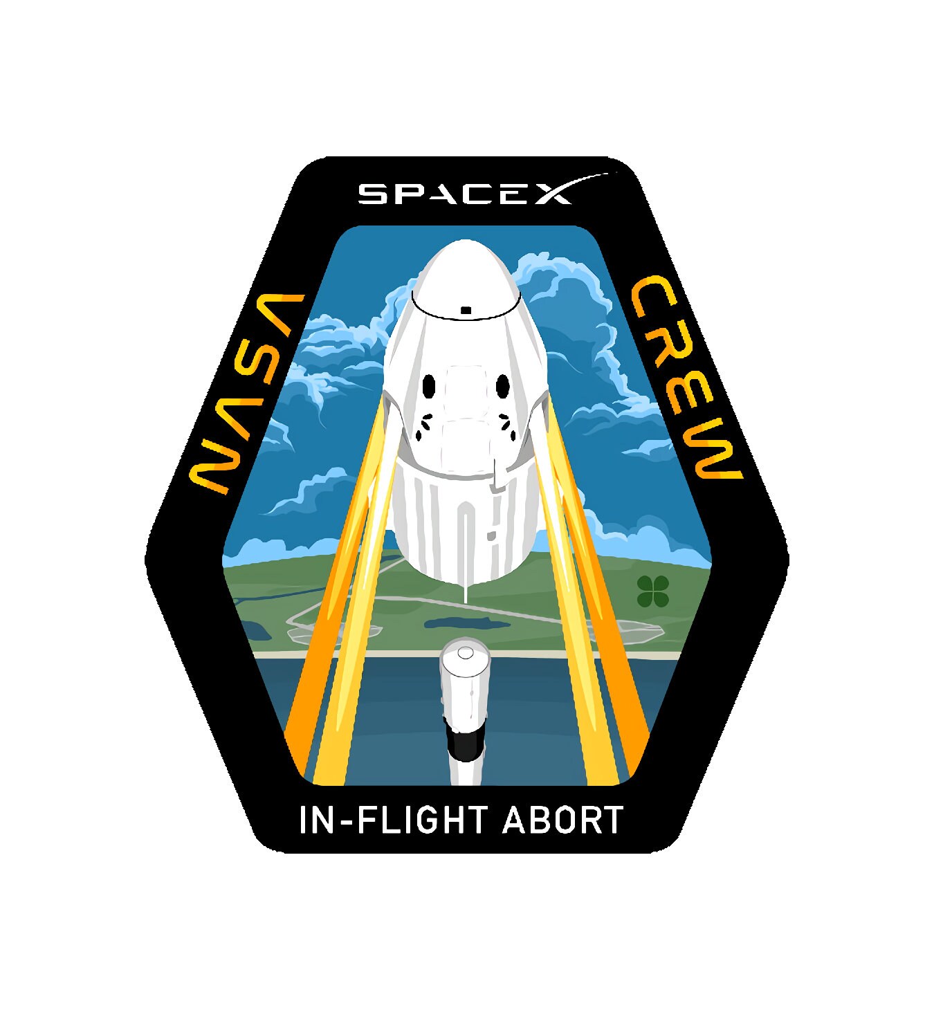 Spacex in Flight Abort Test Logo Vinyl Sticker - 2.75 X 3 Inches - Etsy