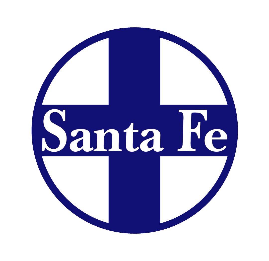 Santa Fe Railroad Logo Vinyl Sticker- 3x3 Inch - Etsy