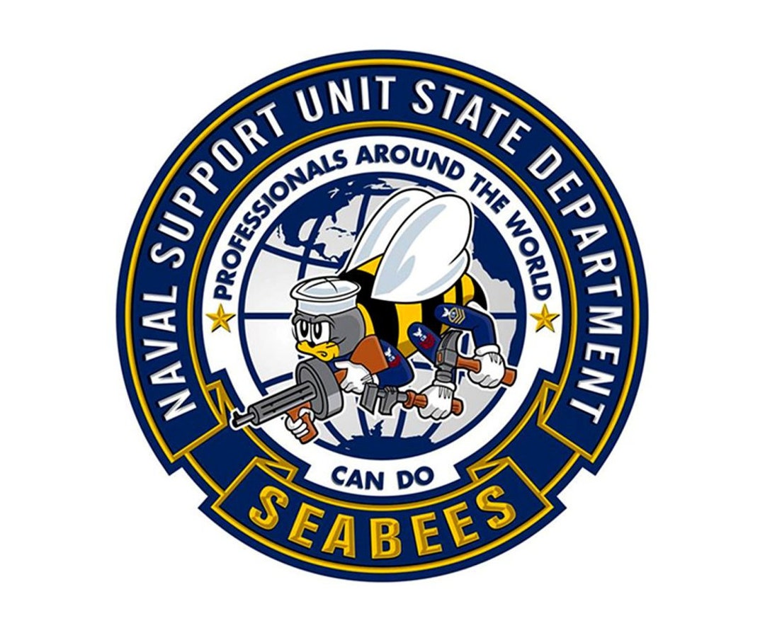 US Navy SEEBEES - Naval Support Unit State Department Logo Vinyl ...