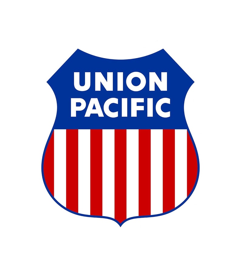 Union Pacific Railroad Logo Vinyl Sticker- 3x3 Inch - Etsy