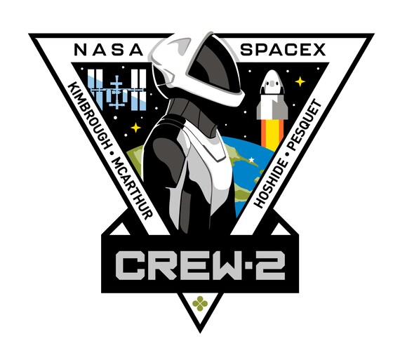 Spacex Crew-2 Vinyl Sticker 3 In. X 2.5 In. - Etsy Australia