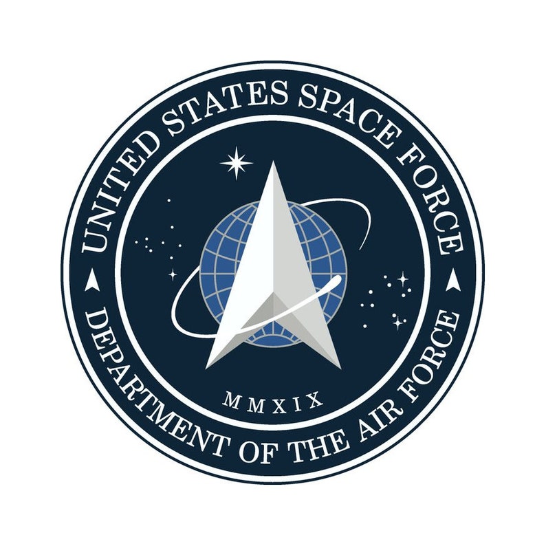 US Space Force Logo Vinyl Sticker 3 Inch Diameter - Etsy