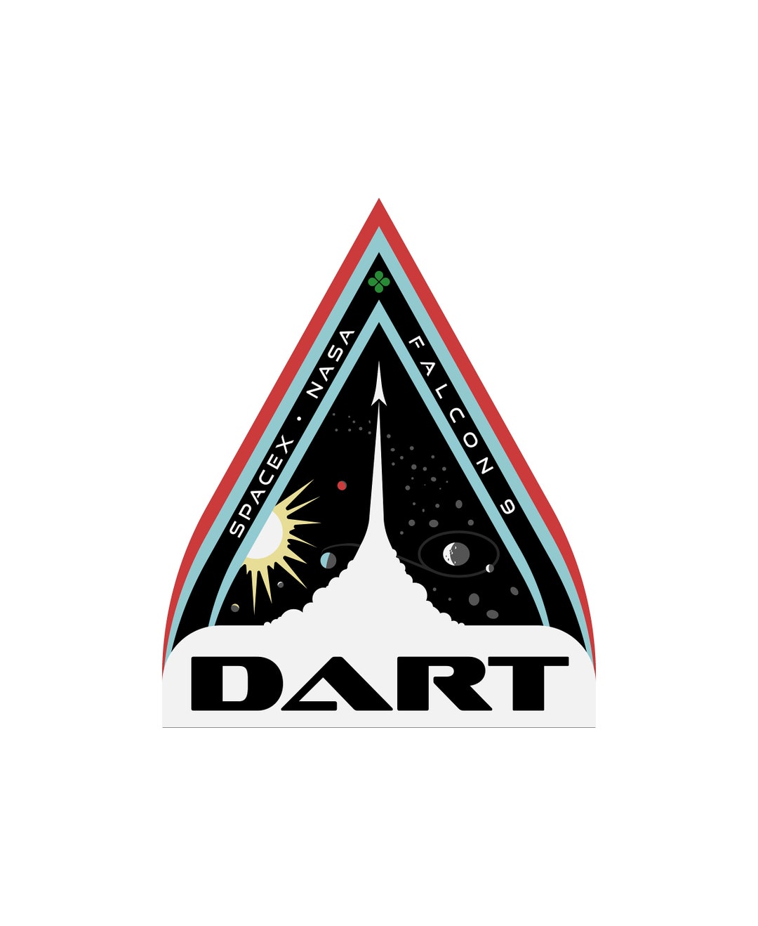 Adesivo de vinil SpaceX Dart 2,4 x 3 polegadas - Etsy Portugal