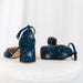 Royal Blue Celestial Bridal Sandals With Stars Embroidery, Wedding ...