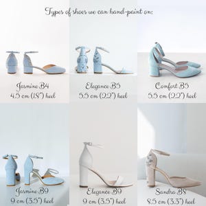 Blue Hand Painted Celestial Bridal Sandals With Stars, Wedding Shoes ...