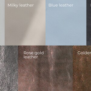 Swatches of Available Colors of Leather, Suede, Satin, Glitter and ...