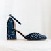 Royal Blue Celestial Bridal Sandals With Stars Embroidery, Wedding ...