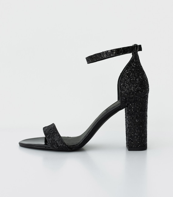 Glitter Black Heels | atelier-yuwa.ciao.jp
