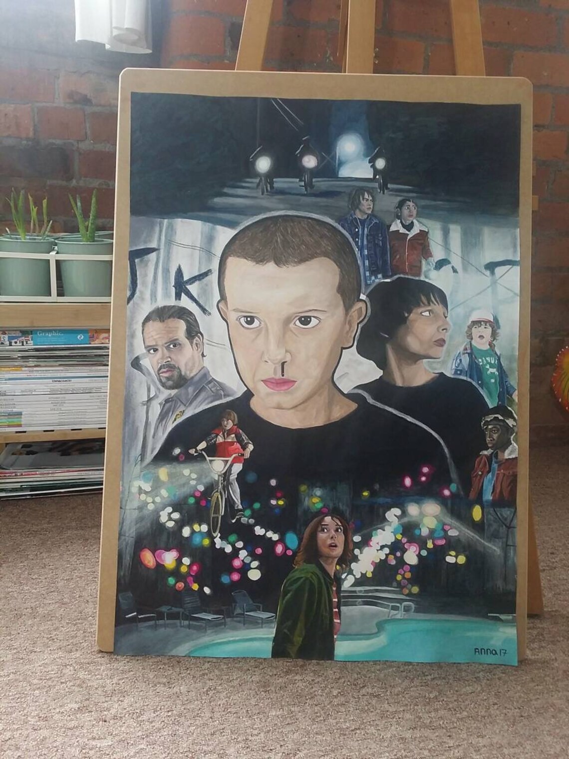 Stranger Things Poster Season 1, LIMITED EDITION Original Painting ...