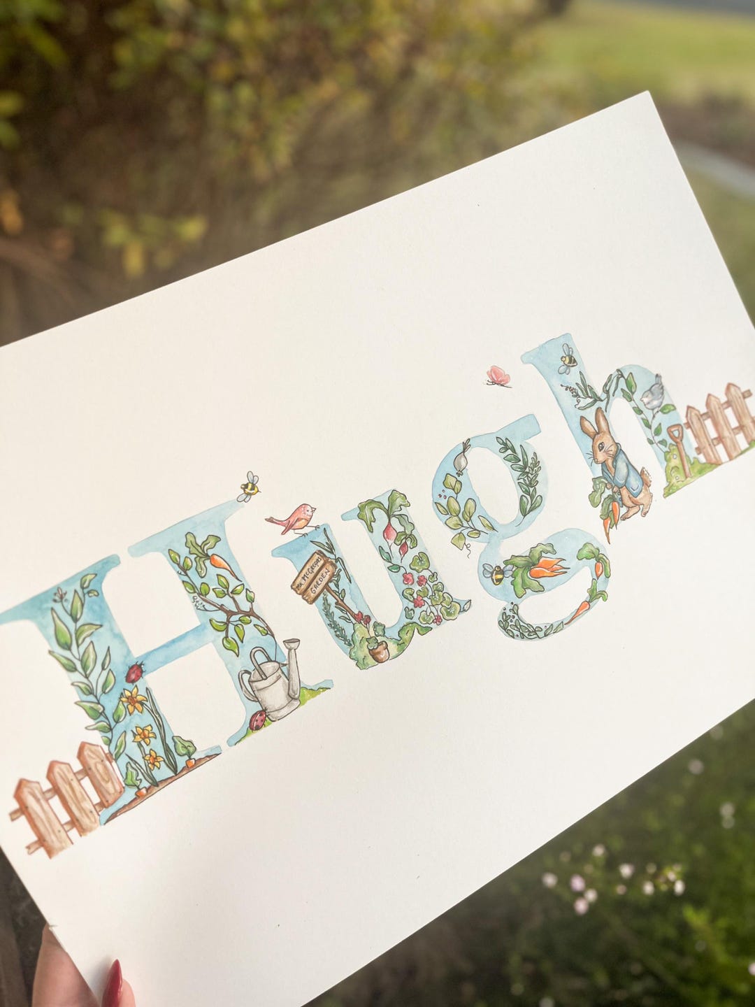 Luxury Watercolour Names - Etsy