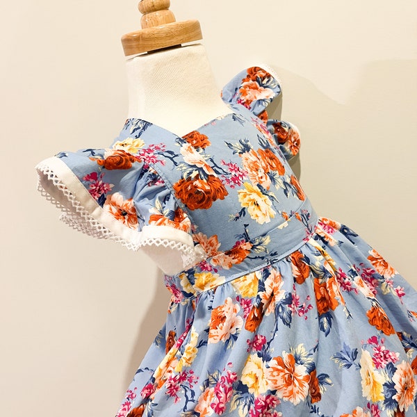 Blue Pinafore - Etsy