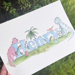 Luxury Watercolour Names - Etsy