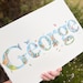 Luxury Watercolour Names - Etsy