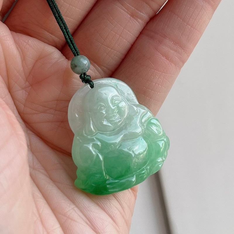 Jade Buddha Necklace - Etsy