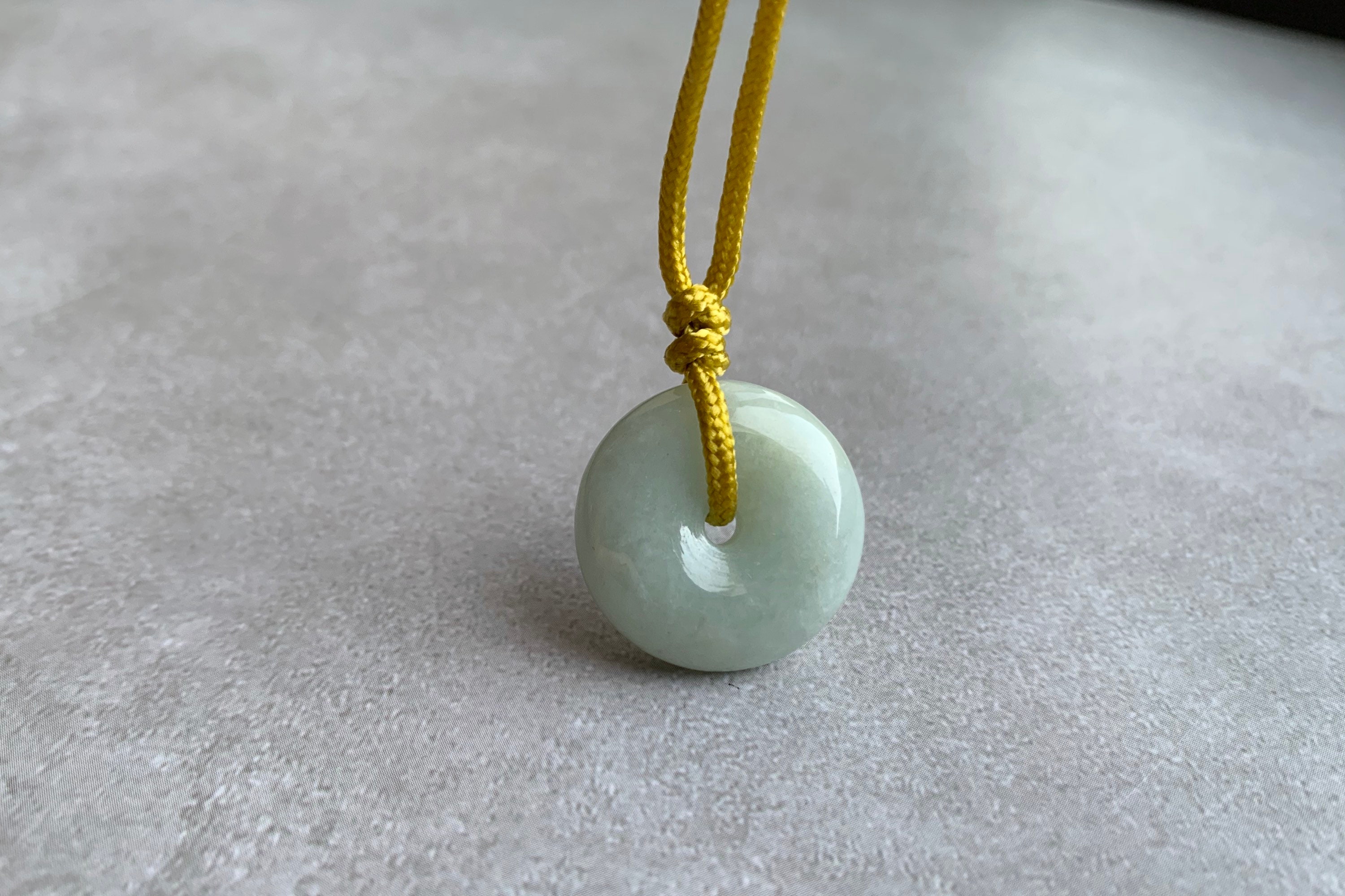 Natural Type A Translucent Faint Apple Green Jadeite Donut - Etsy