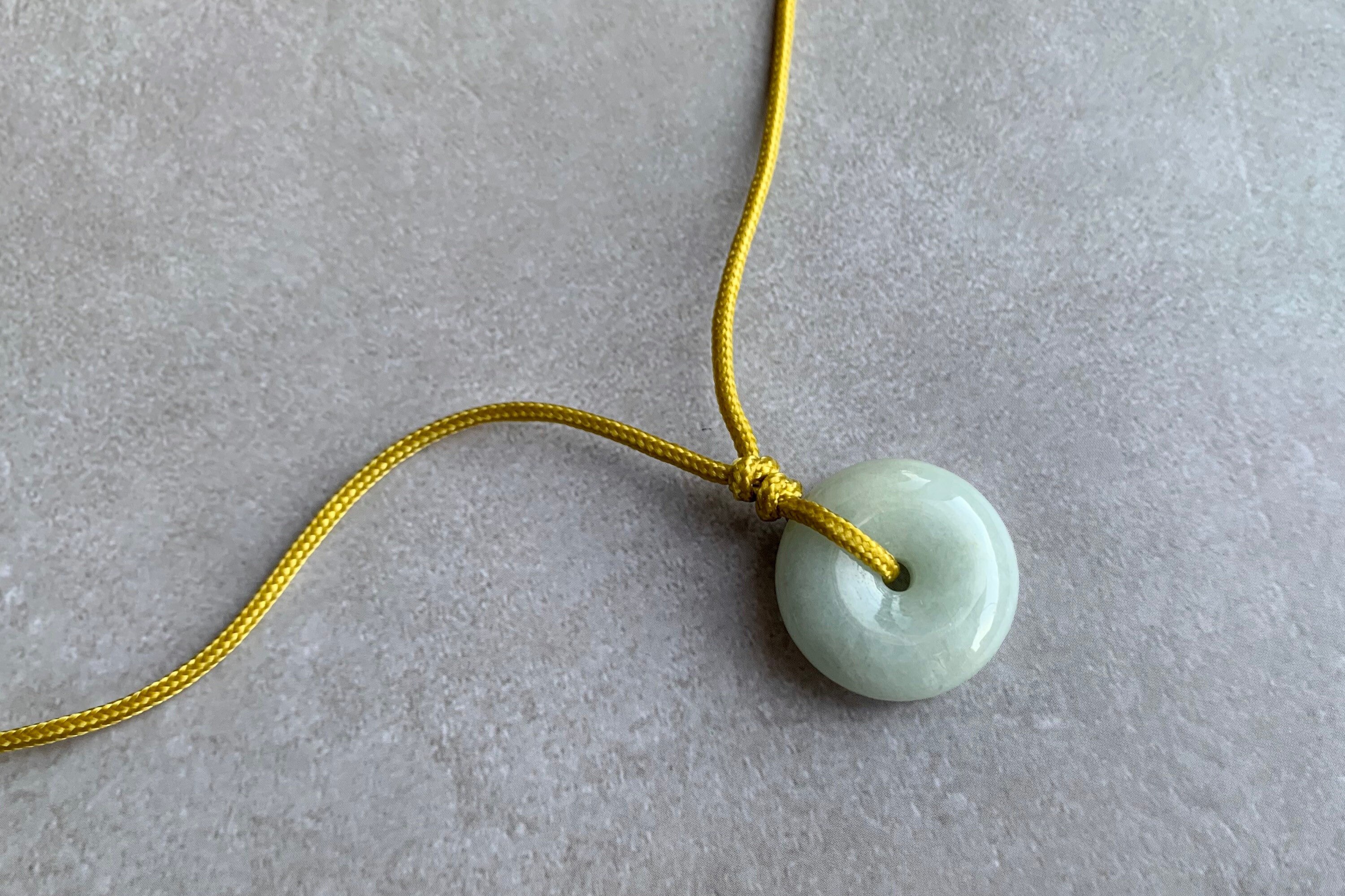 Natural Type A Translucent Faint Apple Green Jadeite Donut - Etsy