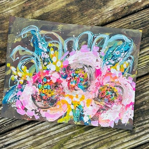 Muddy Roses Original Painting on Watercolor Paper 9 X 12 ...