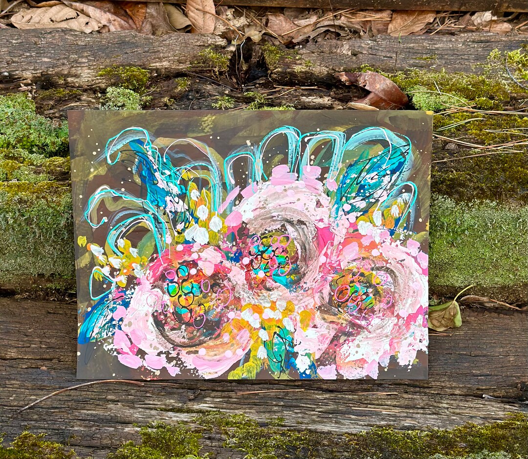 Muddy Roses Original Painting on Watercolor Paper 9 X 12 ...