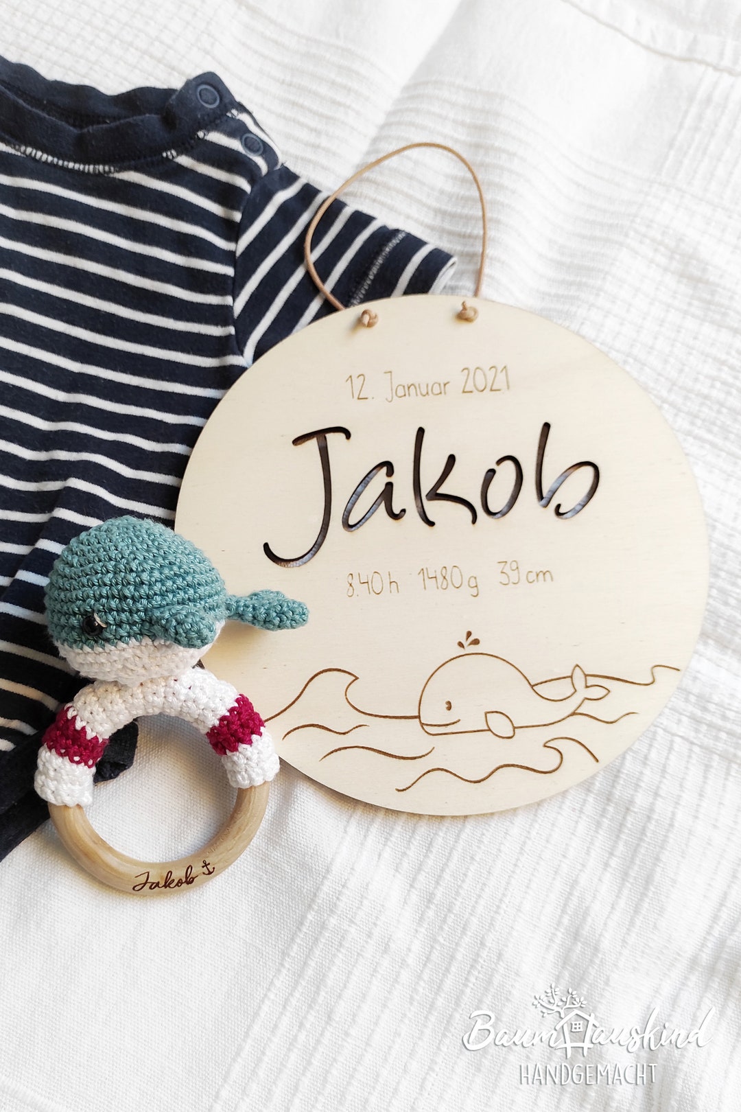 Namensschild Holzschild Personalisiert Geschenk Zur Geburt Wal Maritim Namensschild Holzschild Personalisiert Geschenk Zur Geburt Wal Maritim