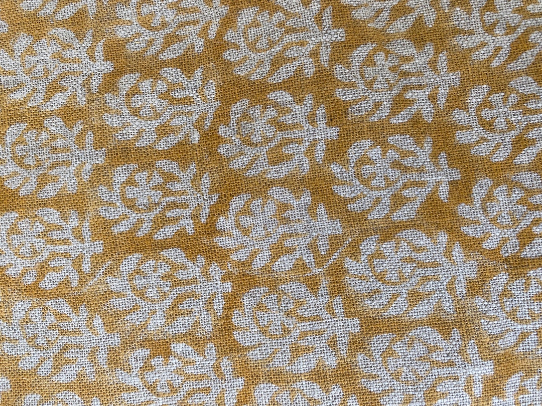 BICHIYA || Indian Hand Block Print Fabric, Indian Linen Fabric, Block ...