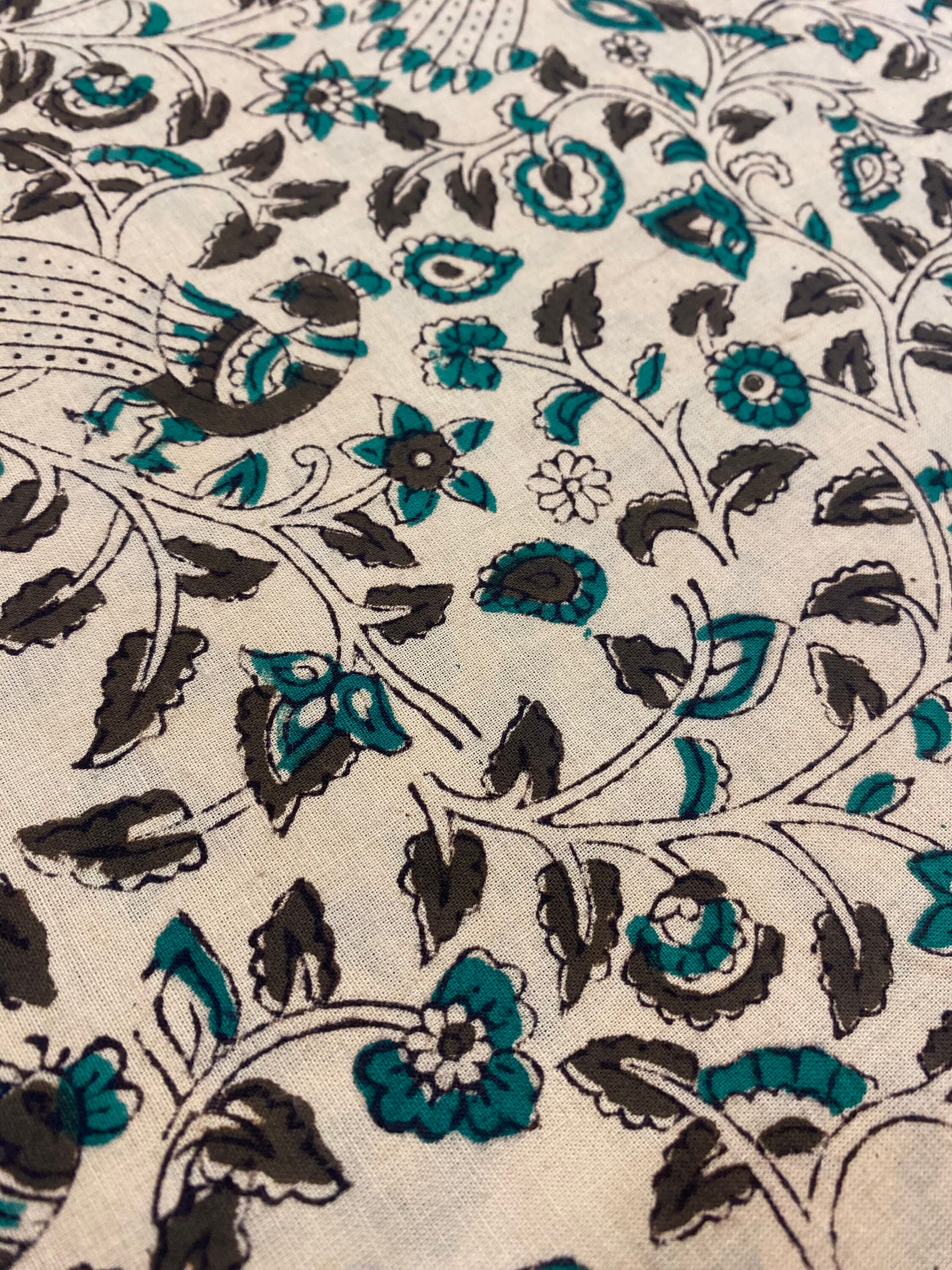Beautiful Hand Block Printed Fabric, Cotton Fabric, Indian Fabric ...