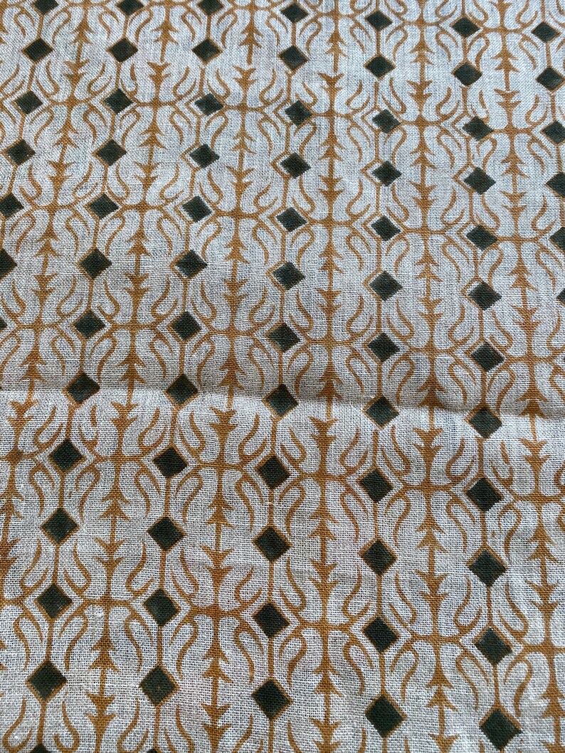 58 Inches Indian Hand Block Print Fabric Indian Linen - Etsy