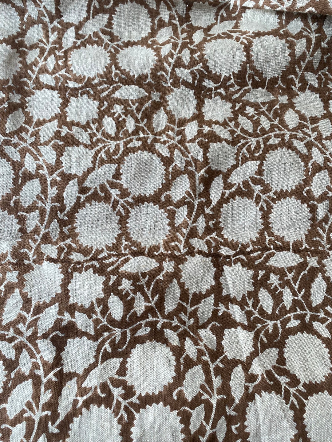 GUNGRRU// Indian Hand Block Print Fabric, Indian Linen Fabric, Block ...